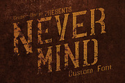 Nevermind Font, a Serif Font by Cruzine