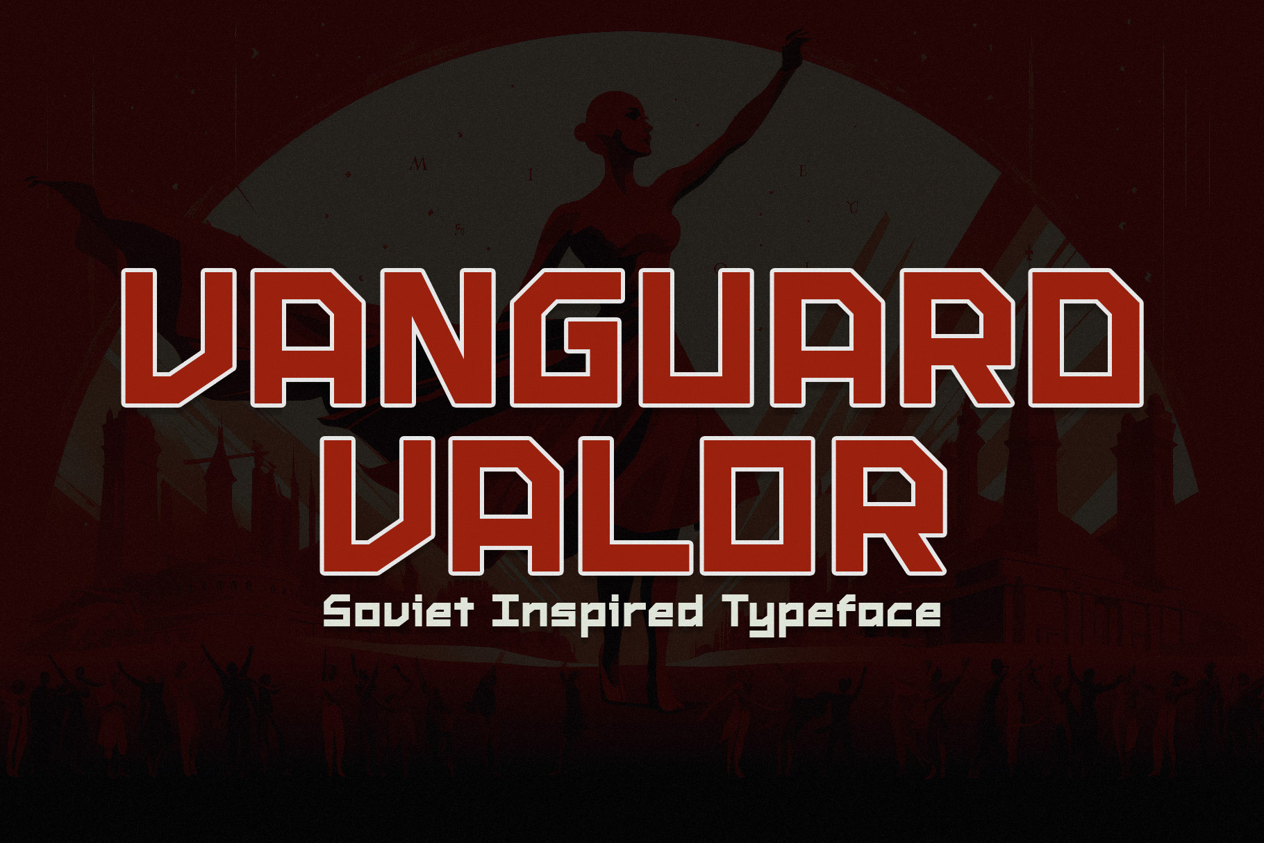 Vanguard Valor - Soviet Typeface, a Sans Serif Font by HipFonts