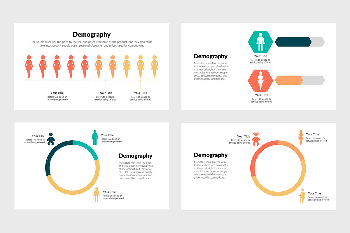 Demography Diagrams Template, a Presentation Template by slidequest
