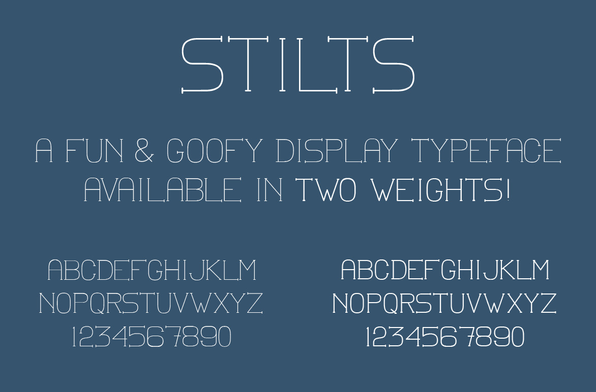 Stilts - Display Font, a Font by The Warehouse