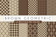 Brown Geometric Digital Papers | Graphic Patterns ~ Creative Market
