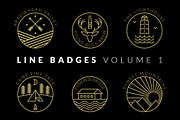 Line Badges - Volume 1, a Branding & Logo Template by Build Interactive