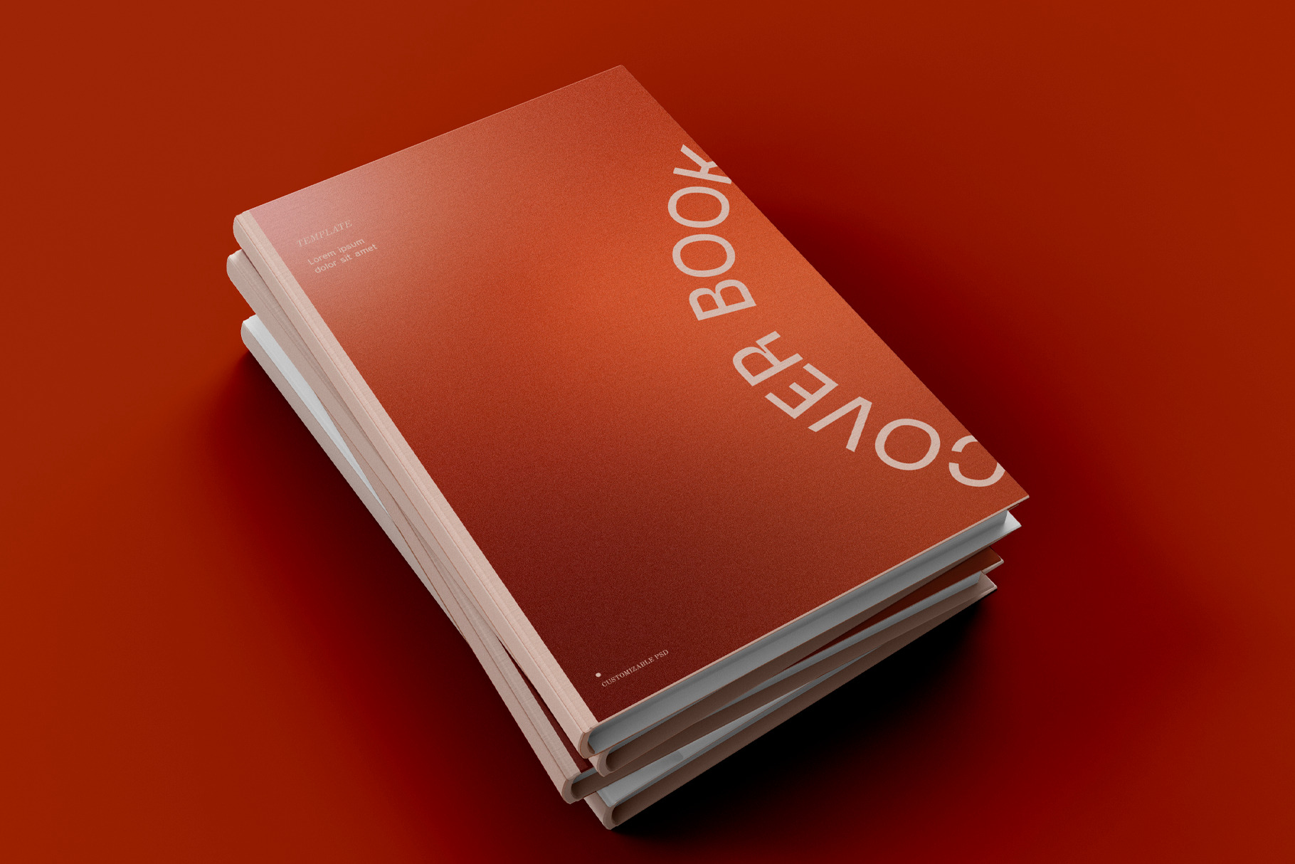 3d Stacked Book Covers Template, a Books & Magazine Mockup by The Rose ...