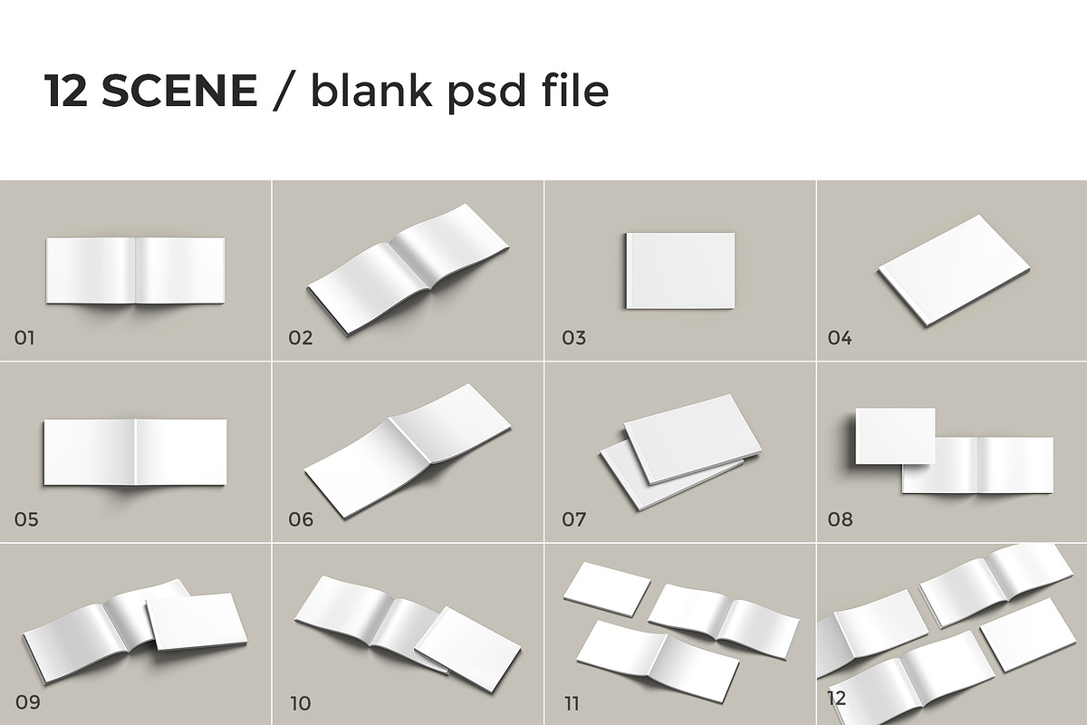 A4 Landscape Magazine Mockup