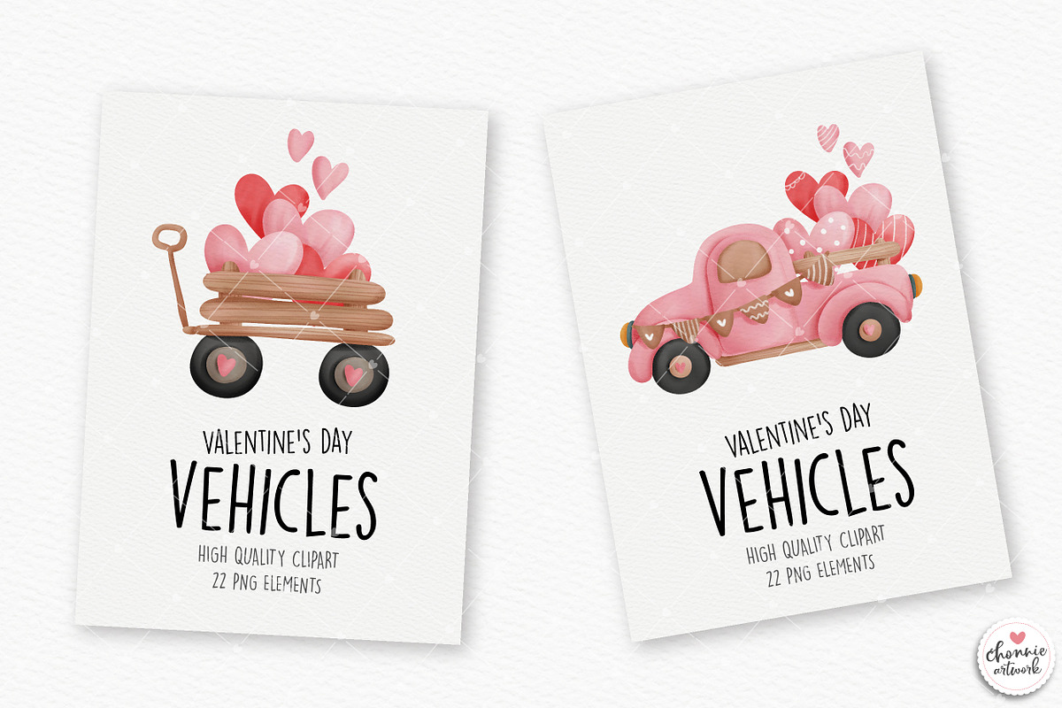 Valentine's Vehicles clipart, a Transportation Illustration by ...