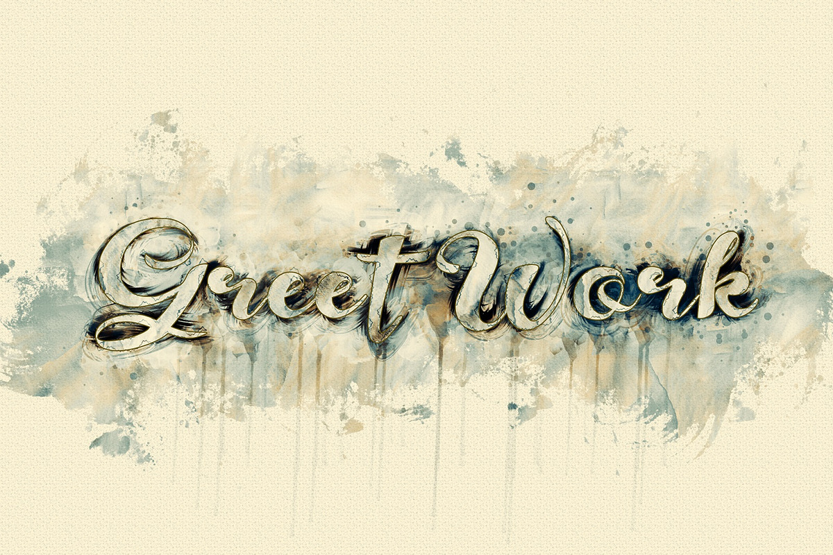Watercolor Text Paint Plugin