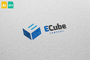 ECube Logo, a Branding & Logo Template by Schneider Design Store