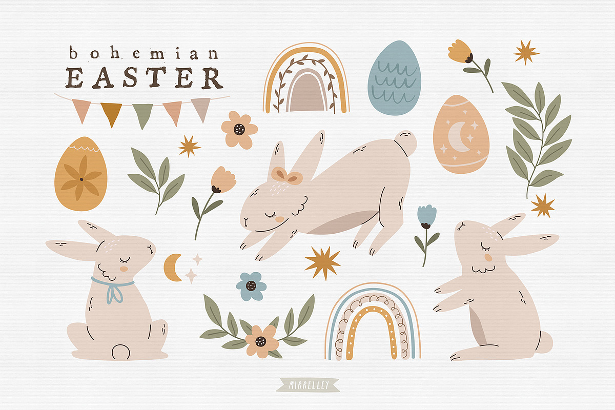 Bohemian Easter collection, an Illustration by Mirrelley