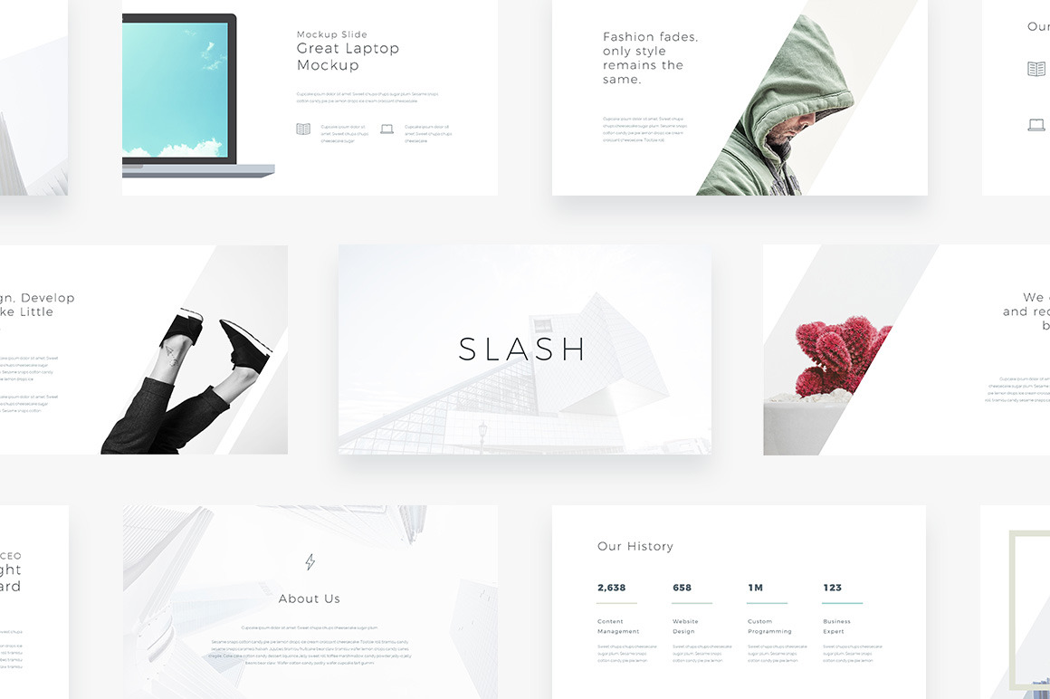 Slash - Powerpoint Template, a Presentation Template by Qiudes