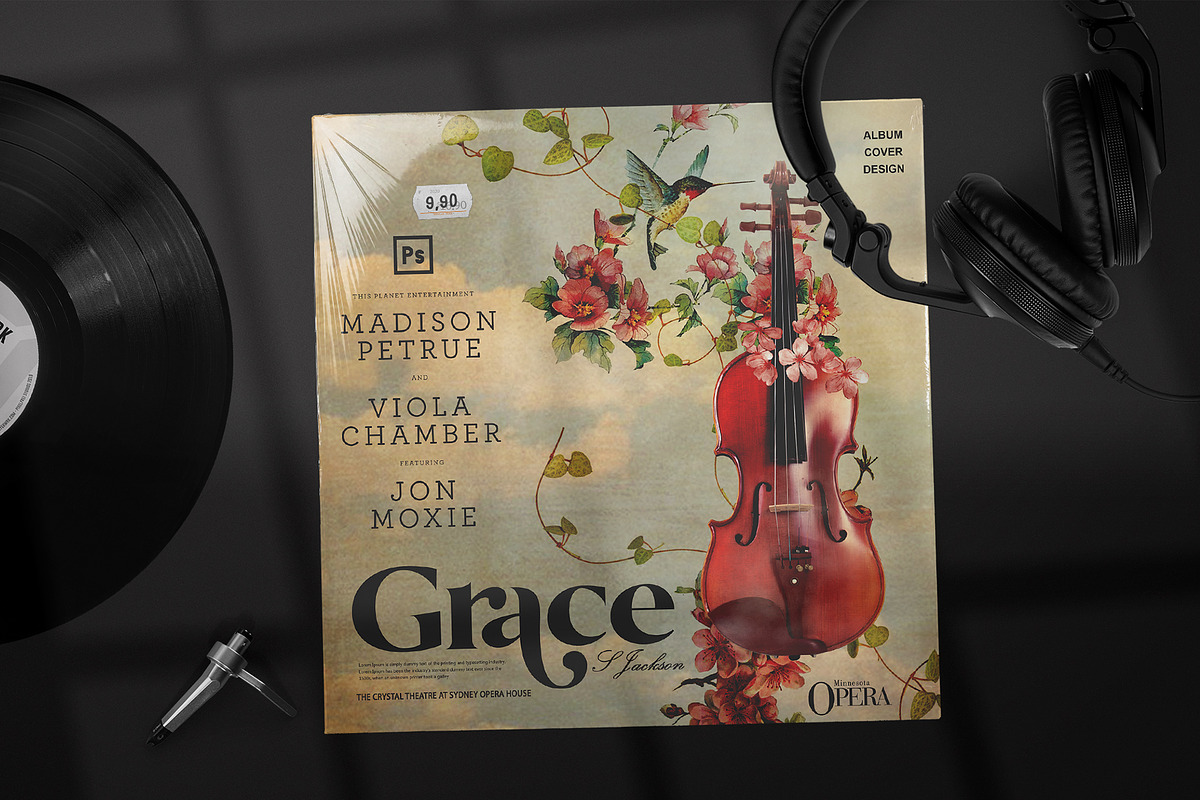 Grace Violins Album Cover, a Social Media Template by PremadePixels.com ...