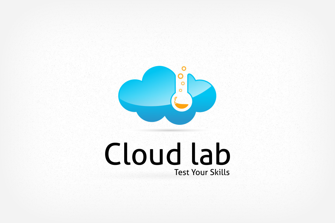 Cloud Lab Logo, a Branding & Logo Template by NasirGrfx