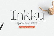 Inkku Font, a Handwritten Font by Graphicgo