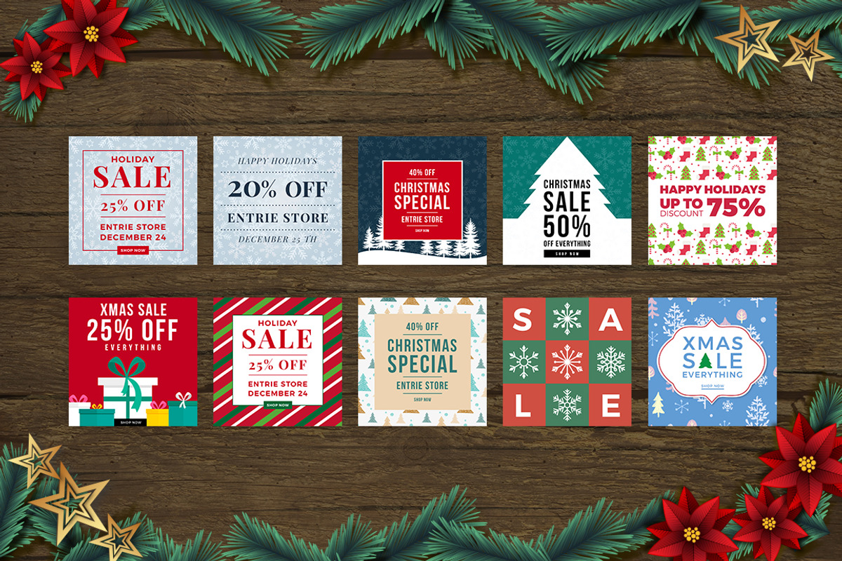 Christmas Social Media Bundle, a Social Media Template by MinimalStudioCo
