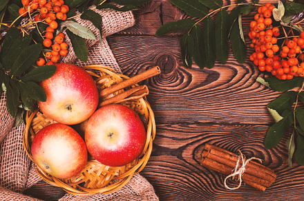 Autumn background with apples cinna containing autumn, background, and ...