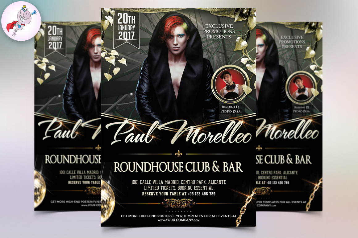 Club Flyer Template, a Flyer Template by FlyerPig