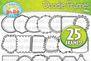 Thin Doodle Frames Clipart Set 1, an Illustration by Zip-A-Dee-Doo-Dah ...