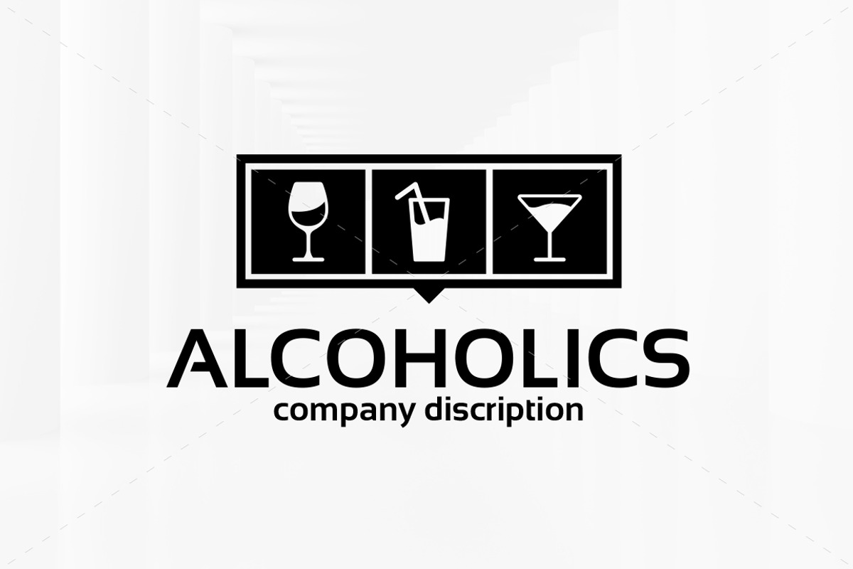 Alcoholics Logo Template, a Branding & Logo Template by LOGOMAGINE