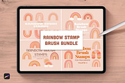 Rainbow Stamps for Procreate, a Brush Add-On by The Creative Bix | Creative Market