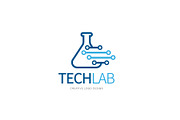 tech lab logo, a Branding & Logo Template by Logocreative | Creative Market