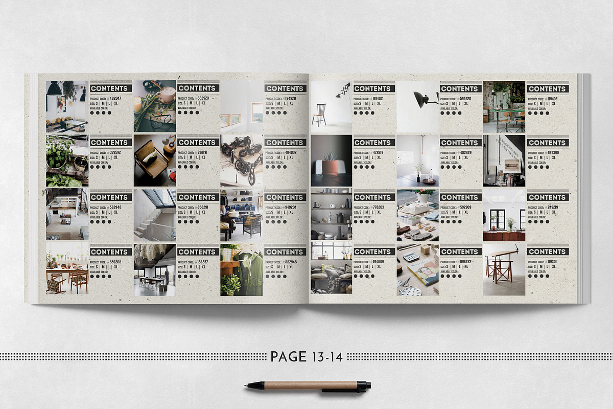 Minimalist Product Catalog, a Brochure Template by BlueRobinStudio