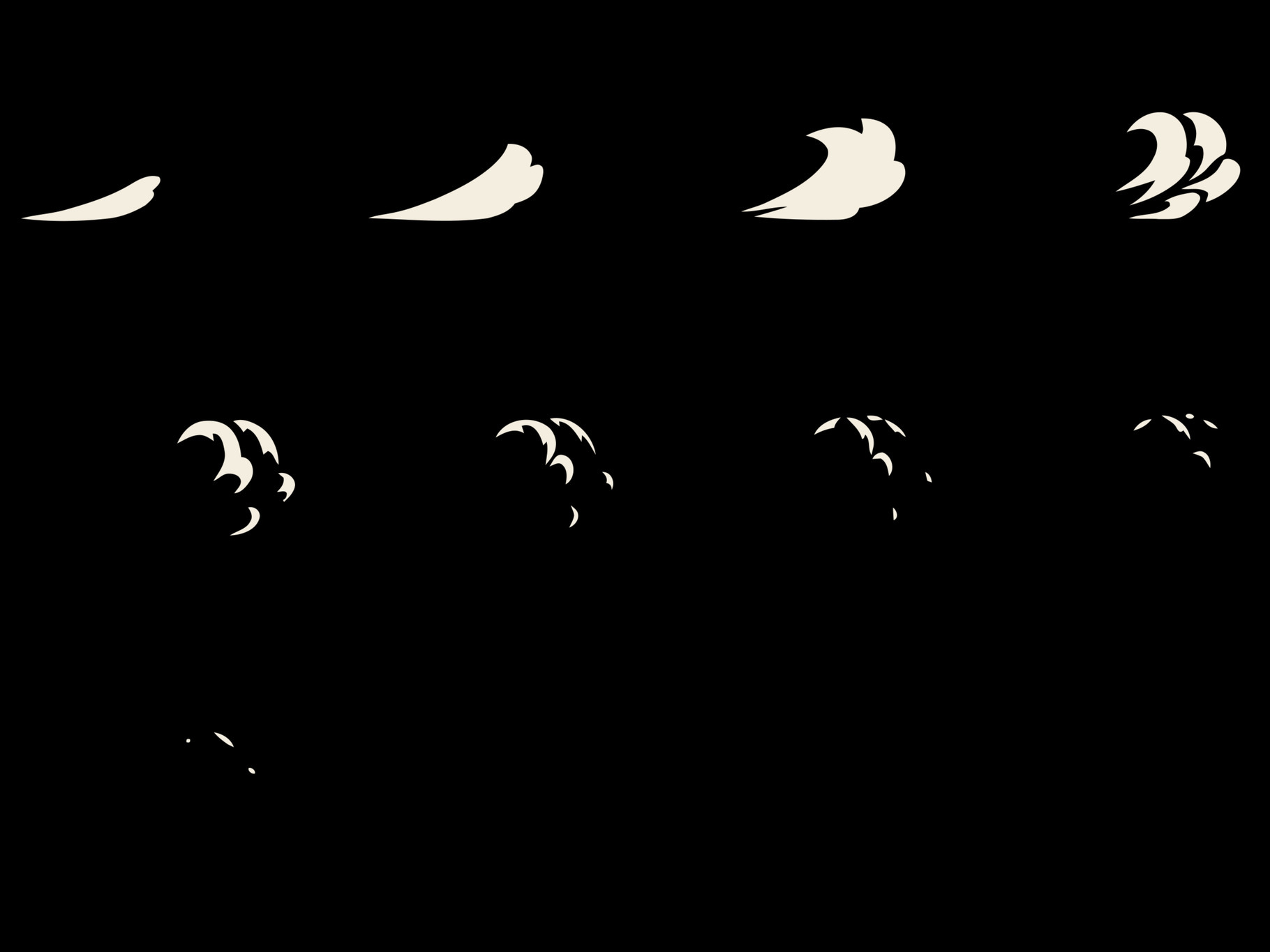 Sprite Sheets Smoke. Ready for games., an Illustration by YashkovskiyMD ...