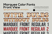 Marquee Front View - Color Fonts, a Font by TVartworks