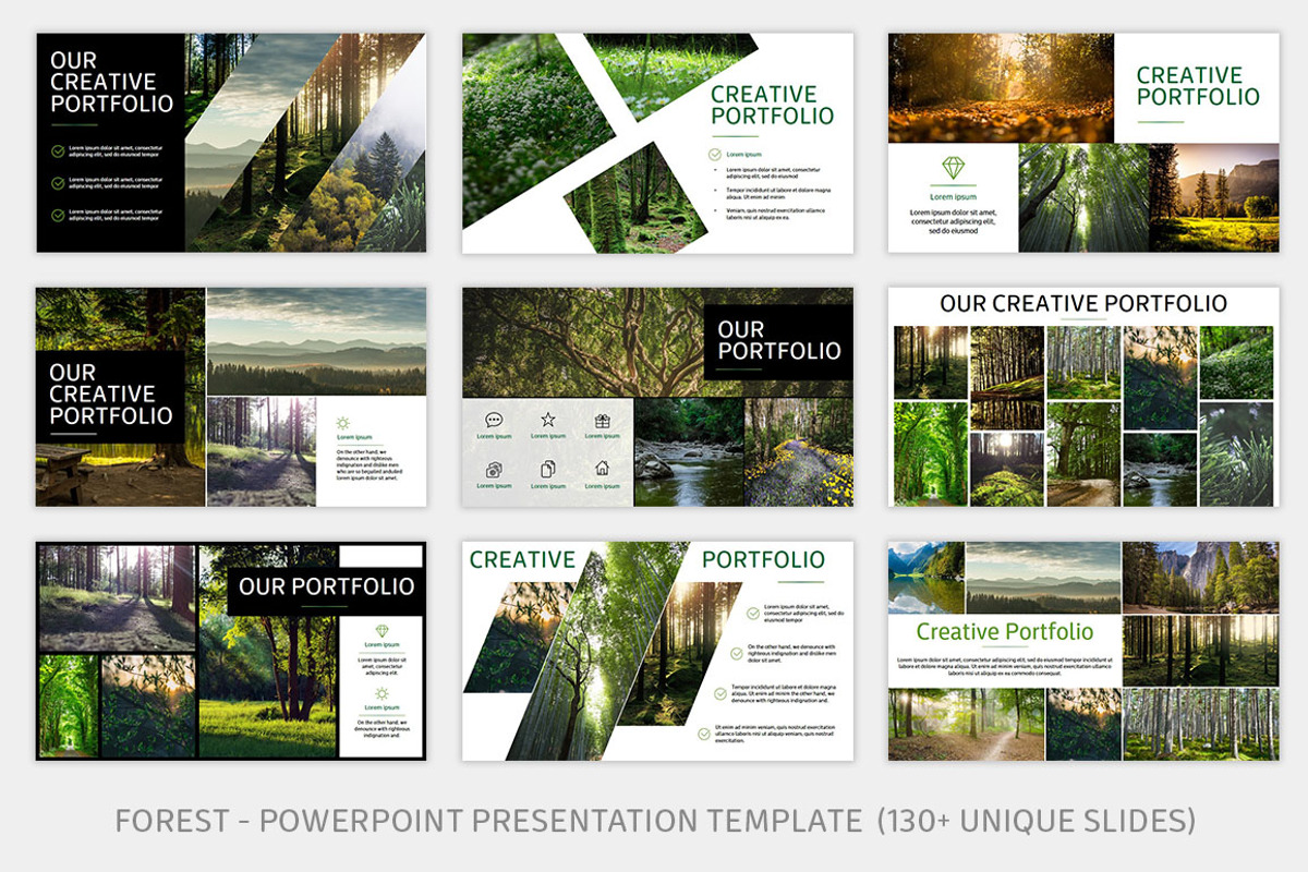 Forest- PowerPoint Template, a Presentation Template by Helga_Design