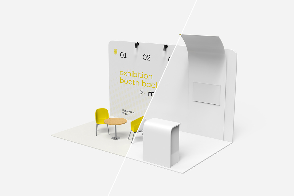 Exhibition Booth Backdrop Mockup