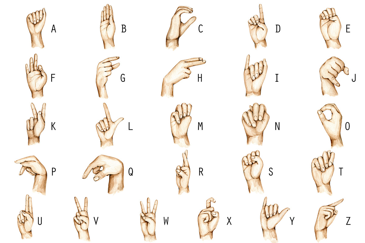 American Hand Gesture Language