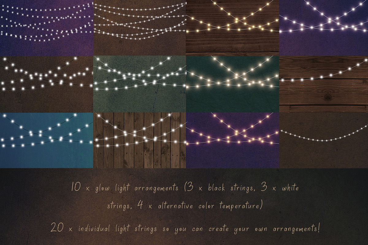 Fairy light overlays, an Object Graphic by Paper Farms