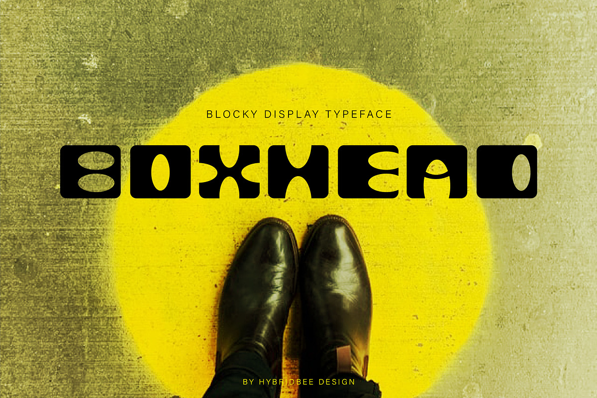 BOXHEAD - Display Font, a Font by Hybridbee Design