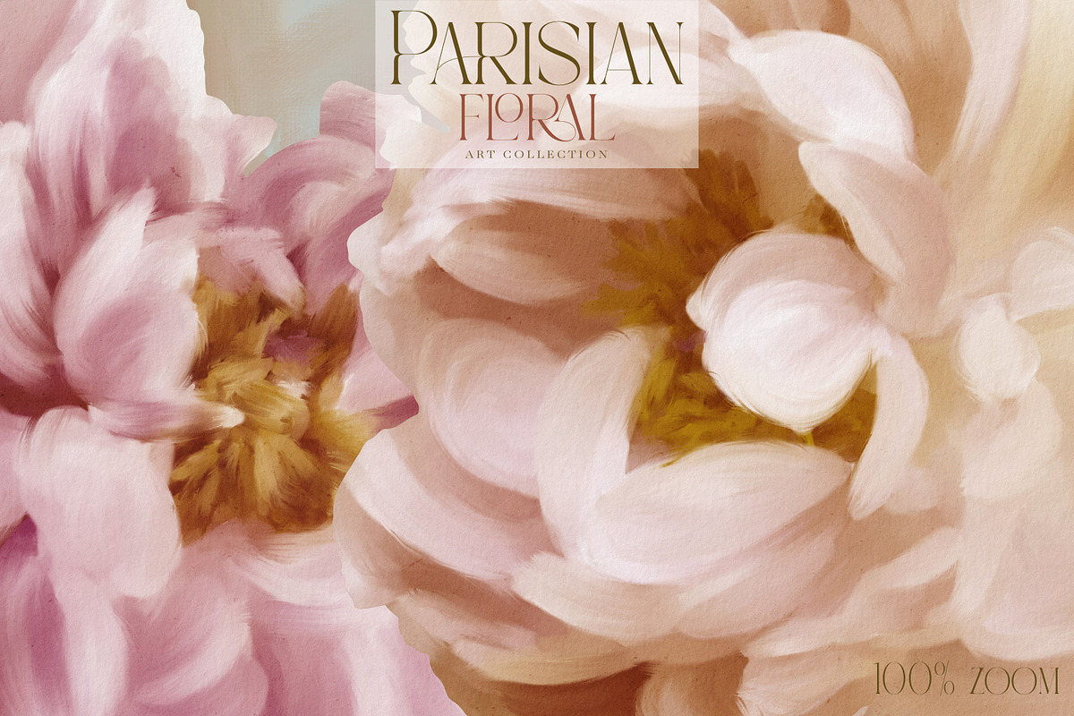 Parisian Floral Art Collection, a Decorative Illustration by Eclectic ...