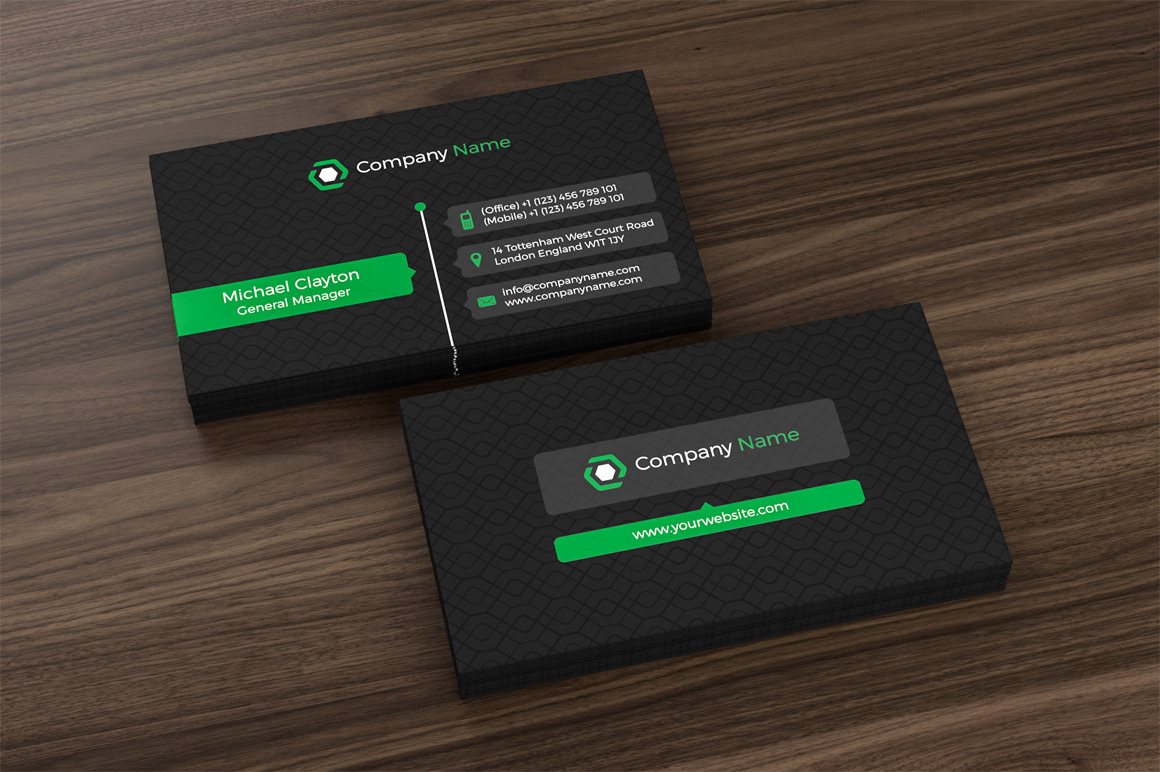 Corporate Business Card (3 Color), a Business Card Template by aykutfiliz