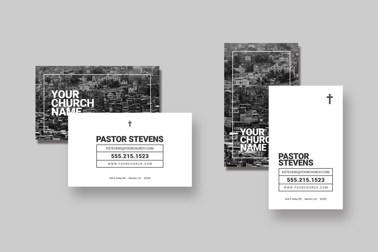 Church Business Card Template, a Business Card Template by Church ...