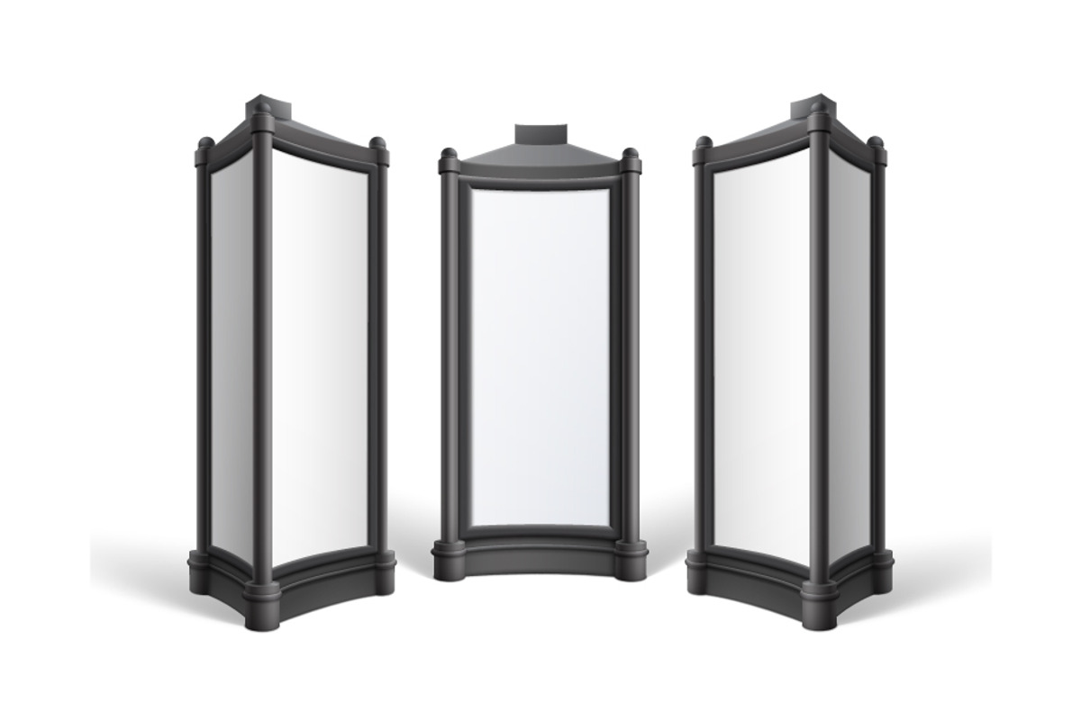 Vector Advertising Stands Set, a Print Template by Zonda