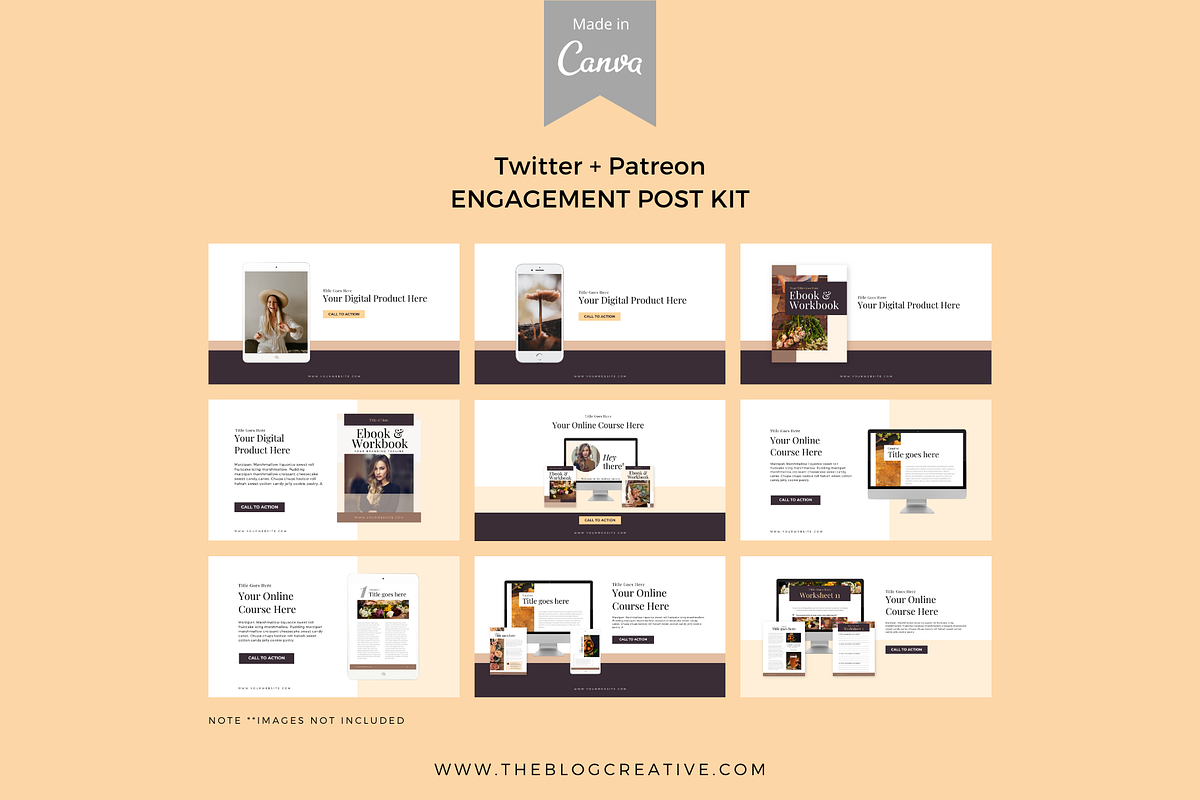 Twitter Post Templates Canva Allure