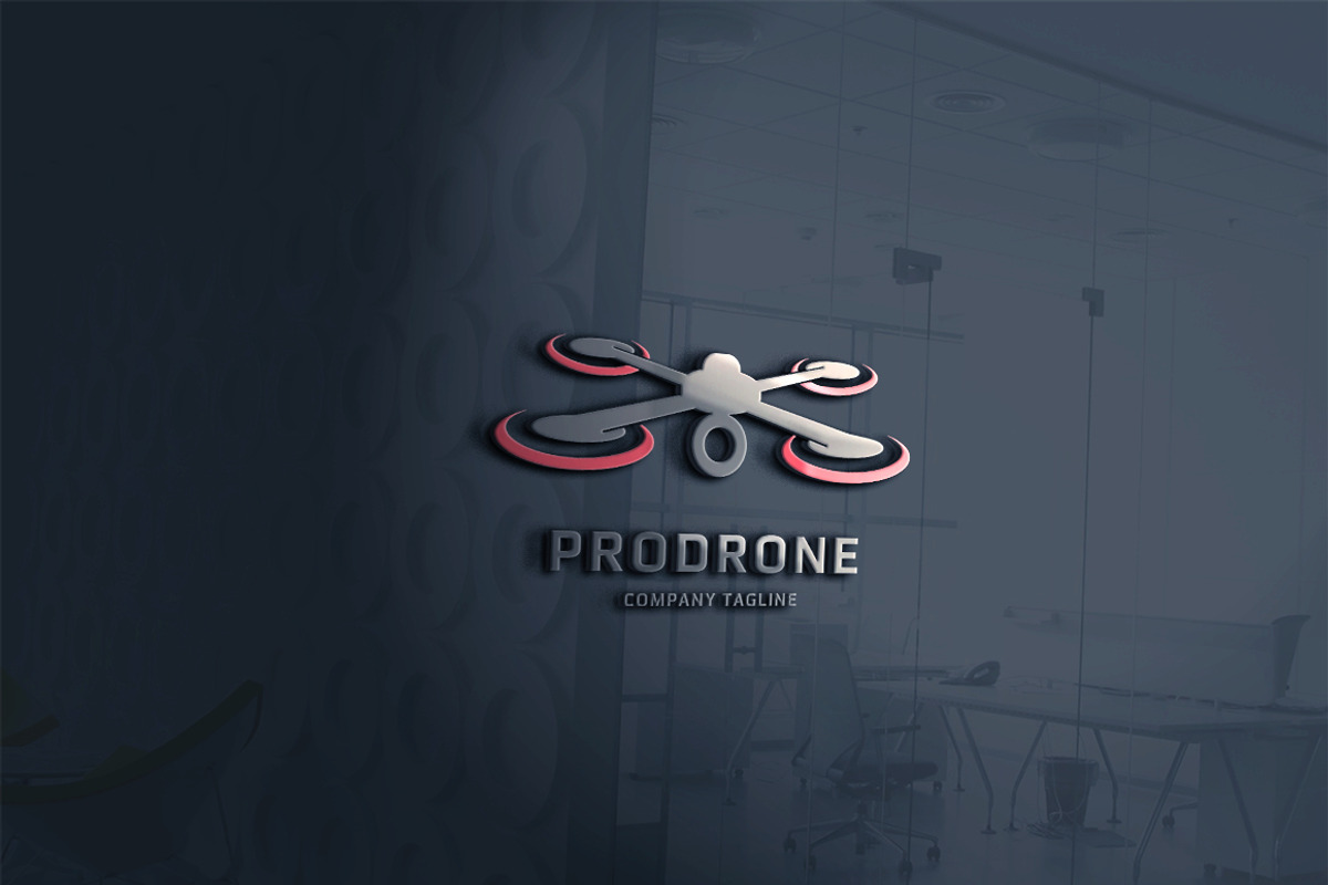 Professional Drone Logo, a Branding & Logo Template by Design_Planet