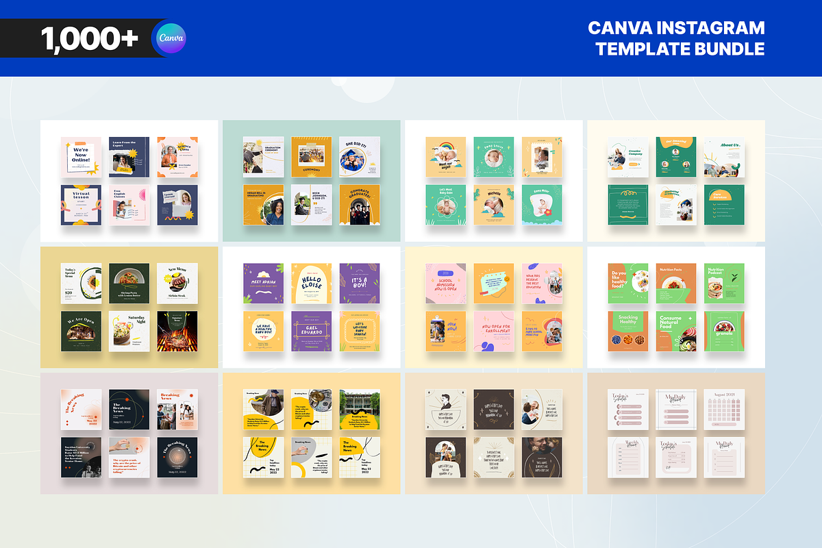 1000+ Canva Instagram Template, a Social Media Template by peterdraw