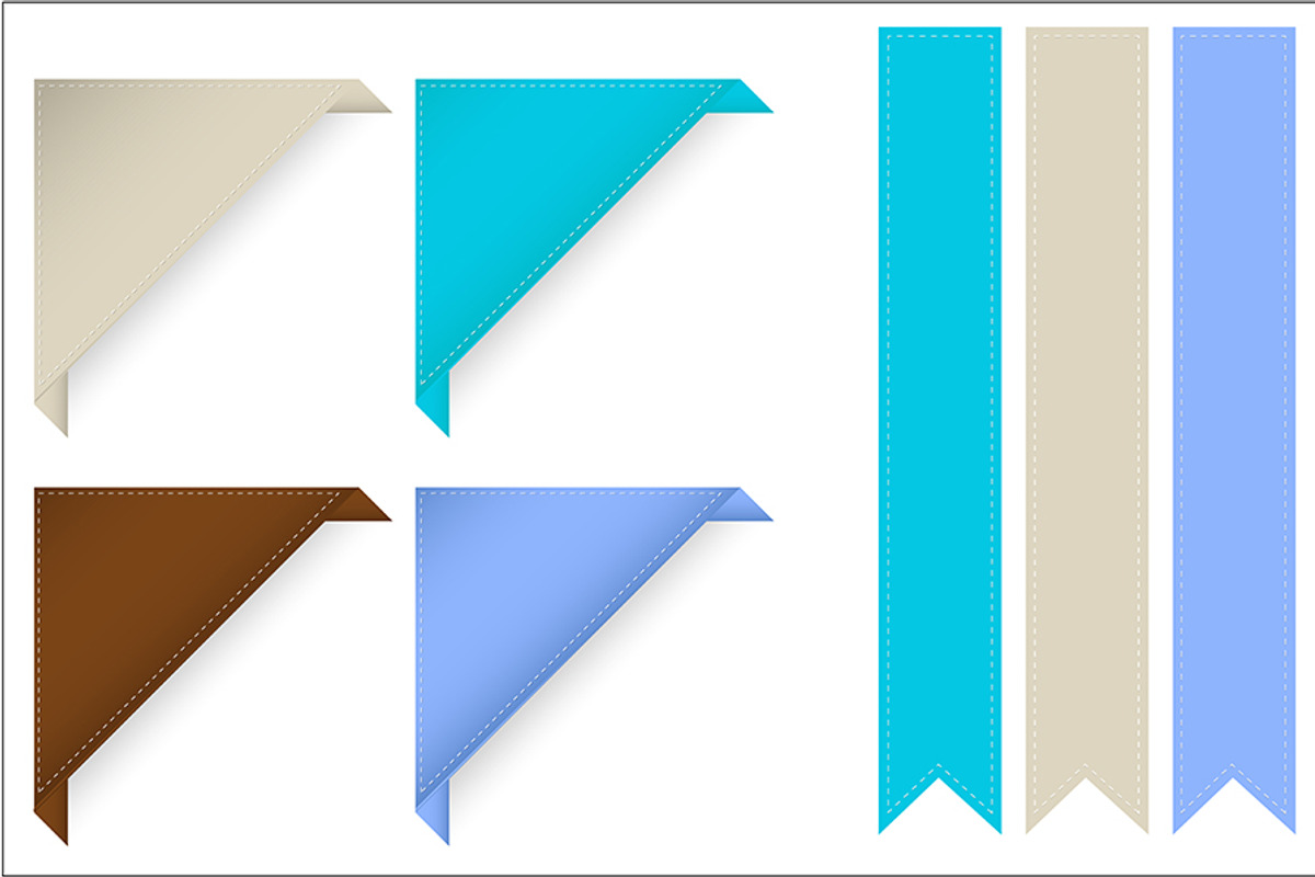 Corner and Ribbon Frames Vectors, an Illustration by TrueMitra Designs