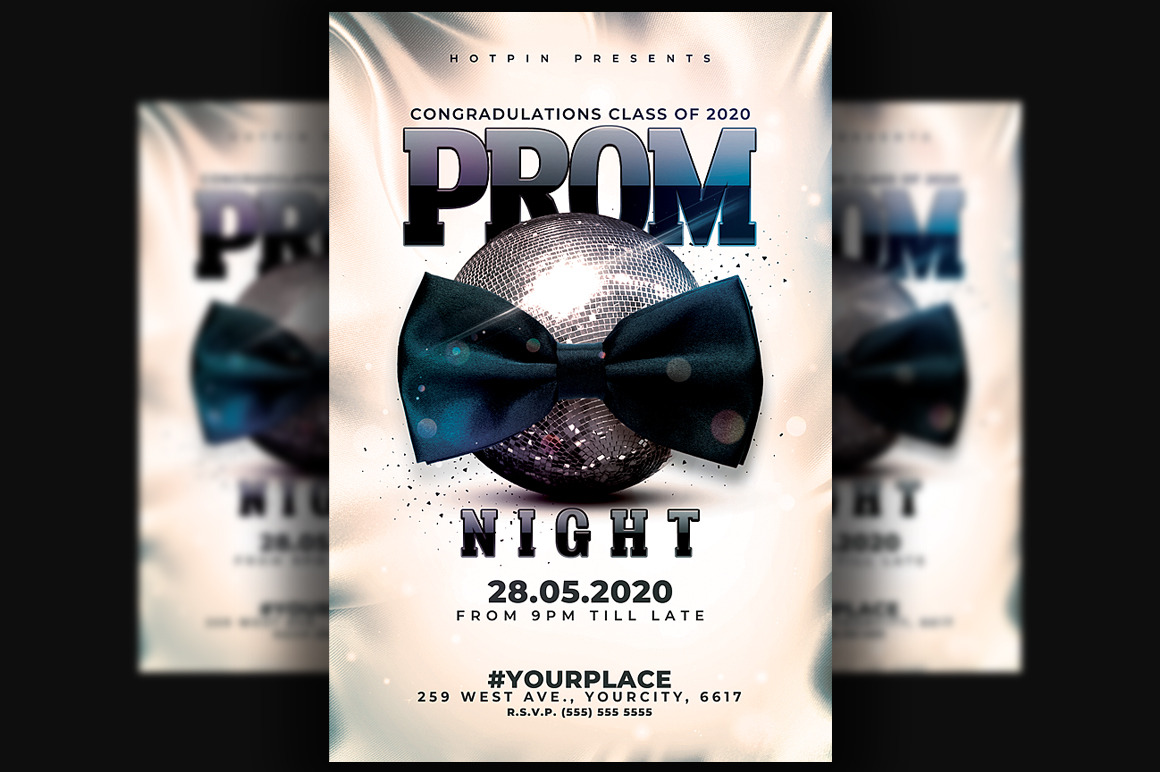 Prom Party Flyer, a Flyer Template by Hotpin