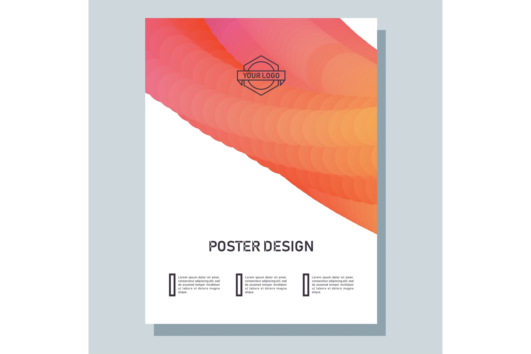 Abstract poster with blend, a Work Illustration by Quarta
