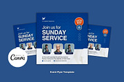 Sunday Service Church Canva Template, a Social Media Template by MK ...