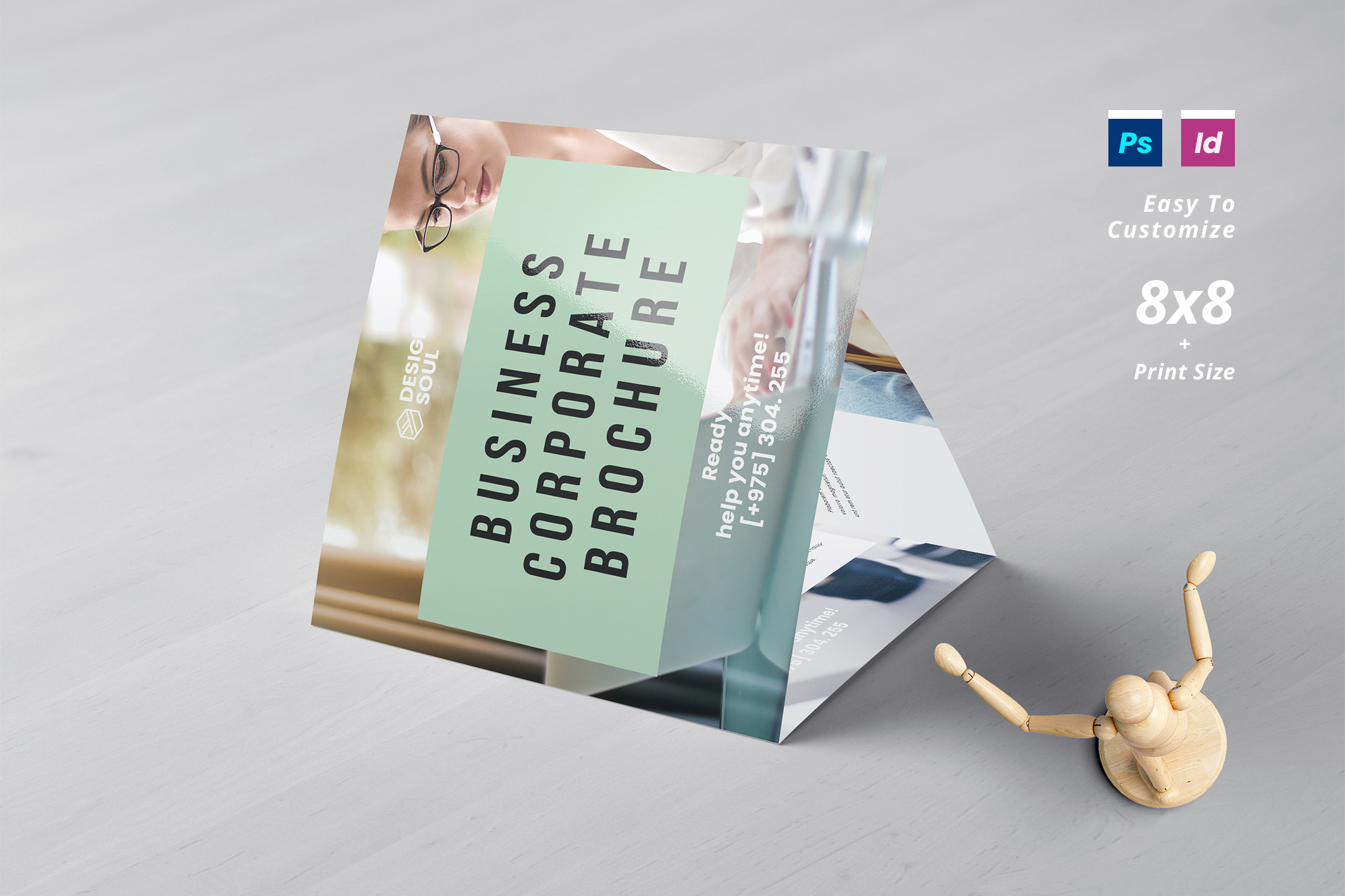 Corporate Square Trifold Brochure, a Brochure Template by Designsoul14 ...