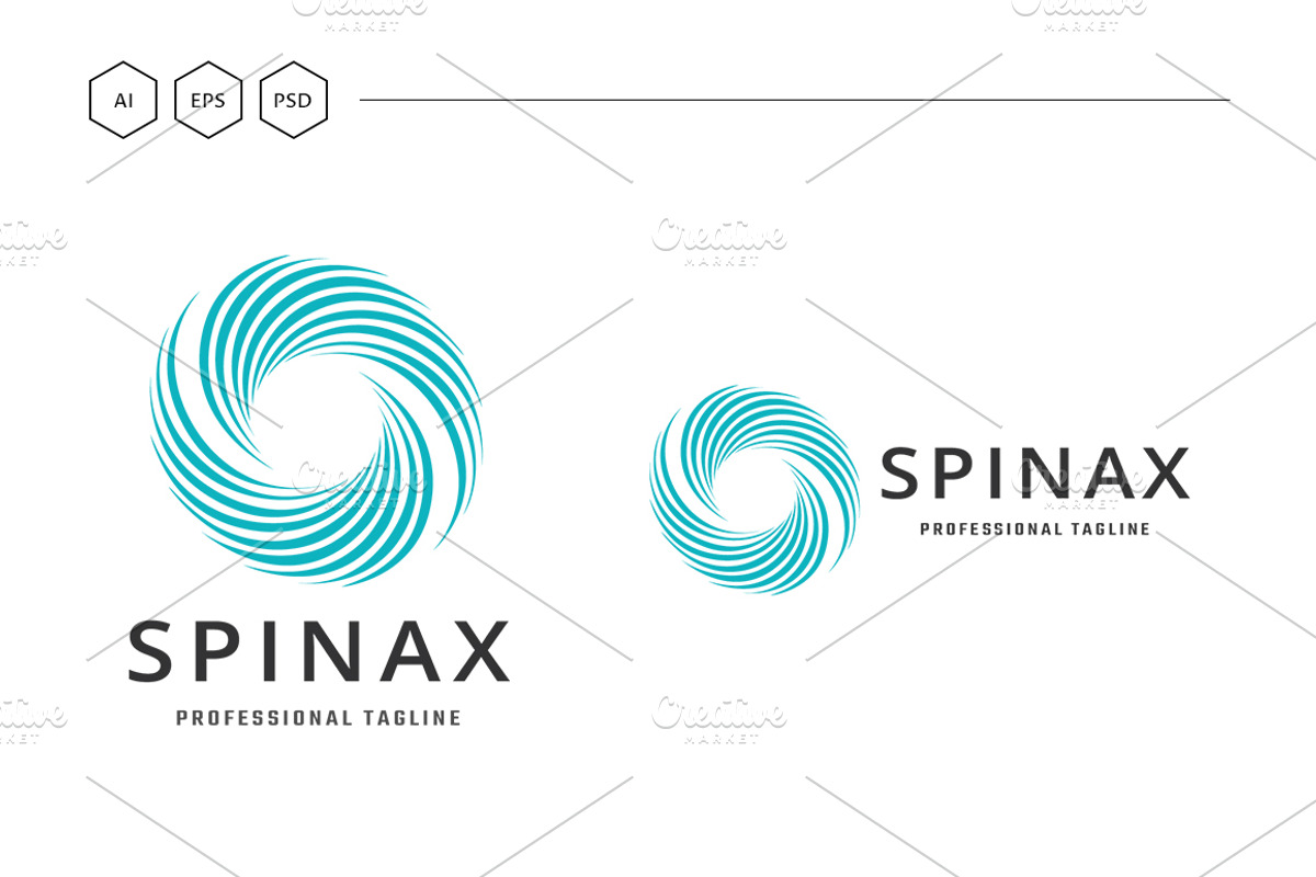 Spinax Logo, a Branding & Logo Template by Design_Planet | Creative Market