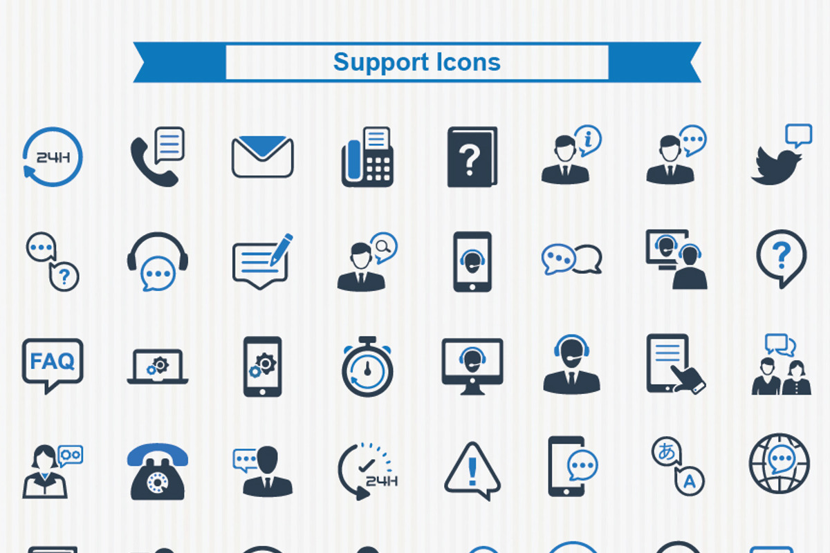 Support Icons, an Icon by Symbolic Language