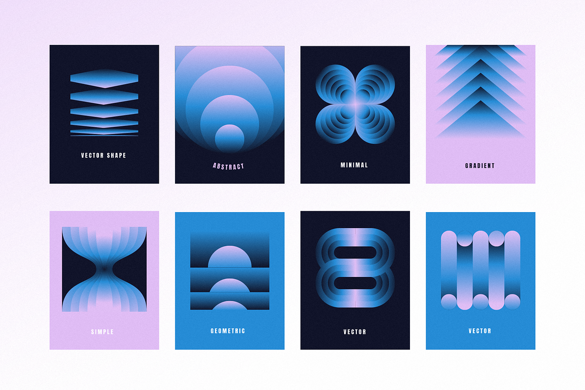 Gradient vector shapes, a Background Graphic by venimo