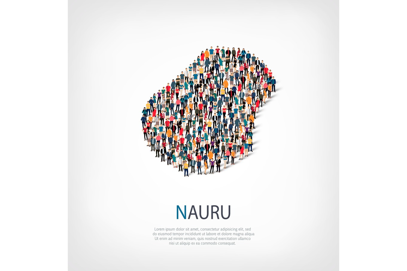people map country Nauru vector, a Person Illustration by 3D Tai ...