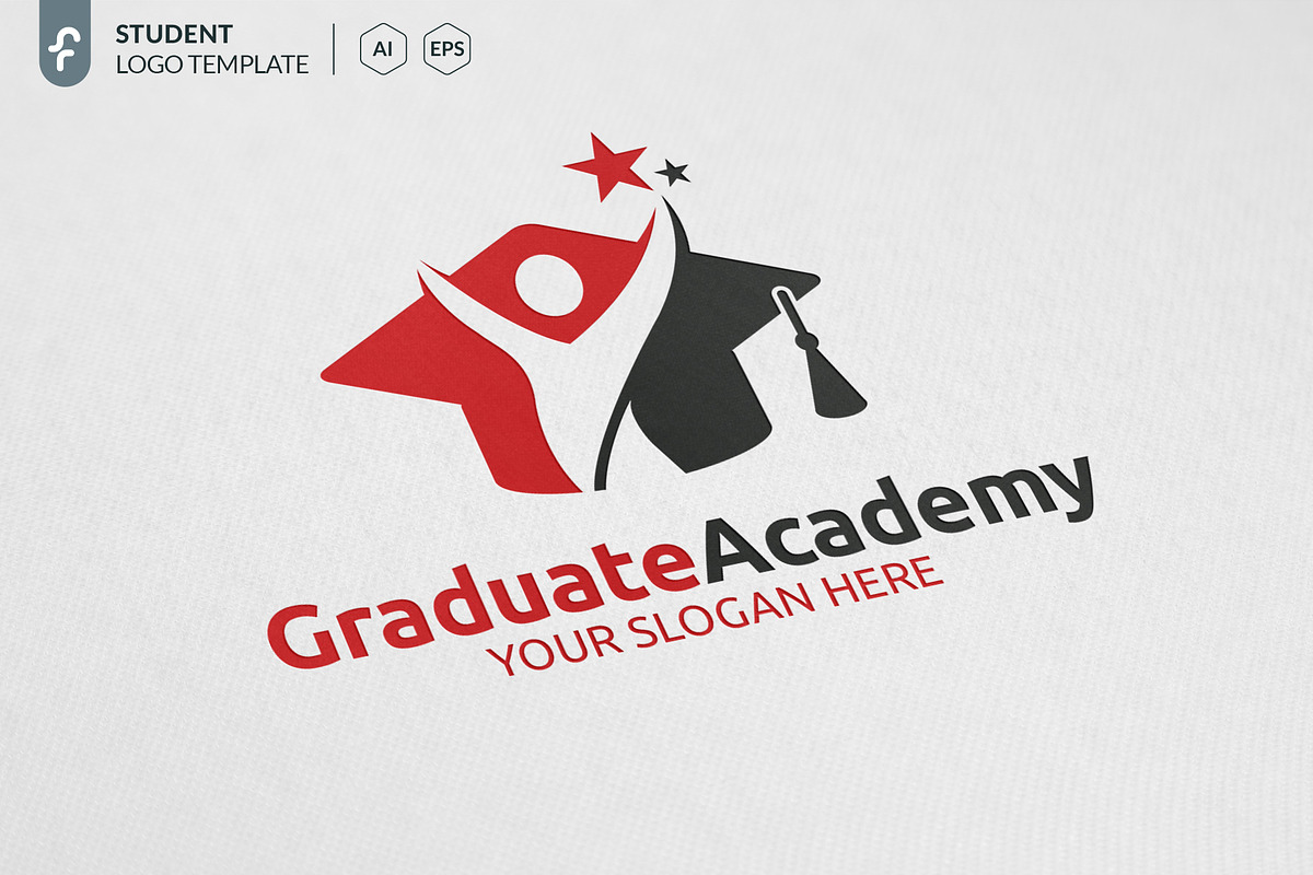 Graduate Academy Logo, a Branding & Logo Template by ft.studio