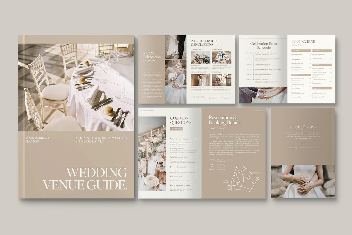 Wedding Venue Template, a Brochure Template by BrandPacks