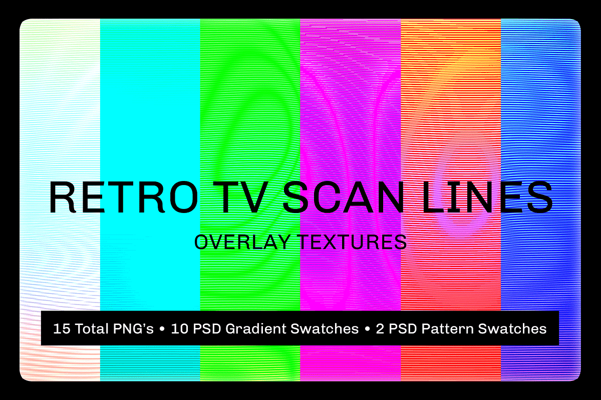 Retro TV Scan Lines | Creative Market